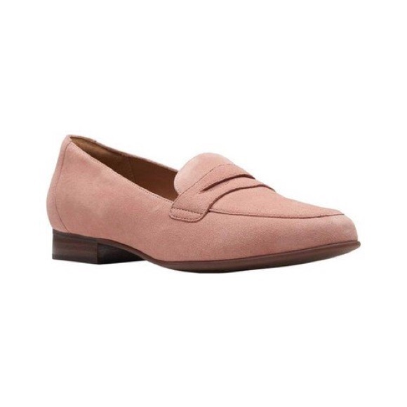 Clarks | Shoes | Clarks Unstructured Un Blush Suede Leather Penny ...